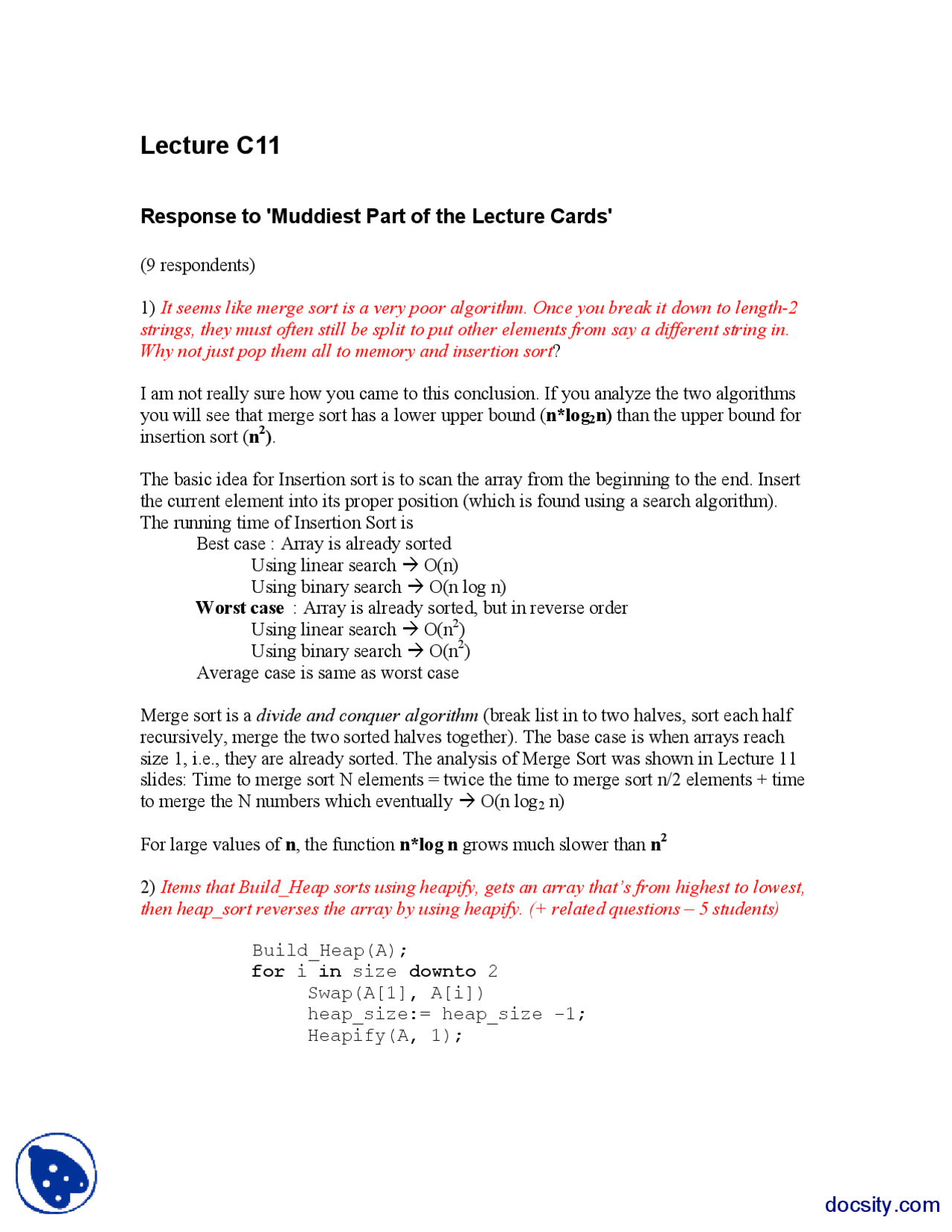 Merge Sort Programming For Aeronautical Engineering And Sciences Lecture Slides Diapositivas