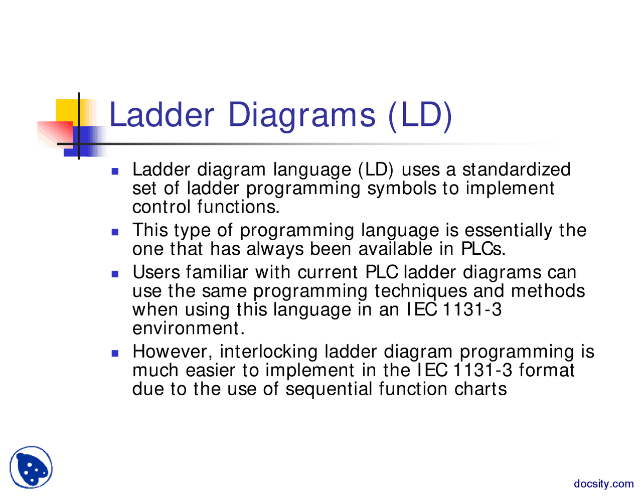 Ladder Diagrams Digital Logic Design And Programming Lecture Slides 6581