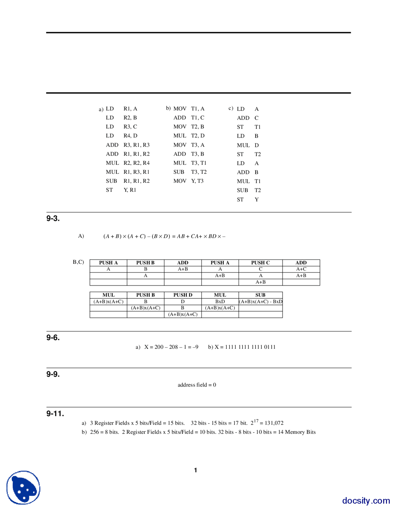 FIFO-Digital Logic Design-Solution Manual - Docsity