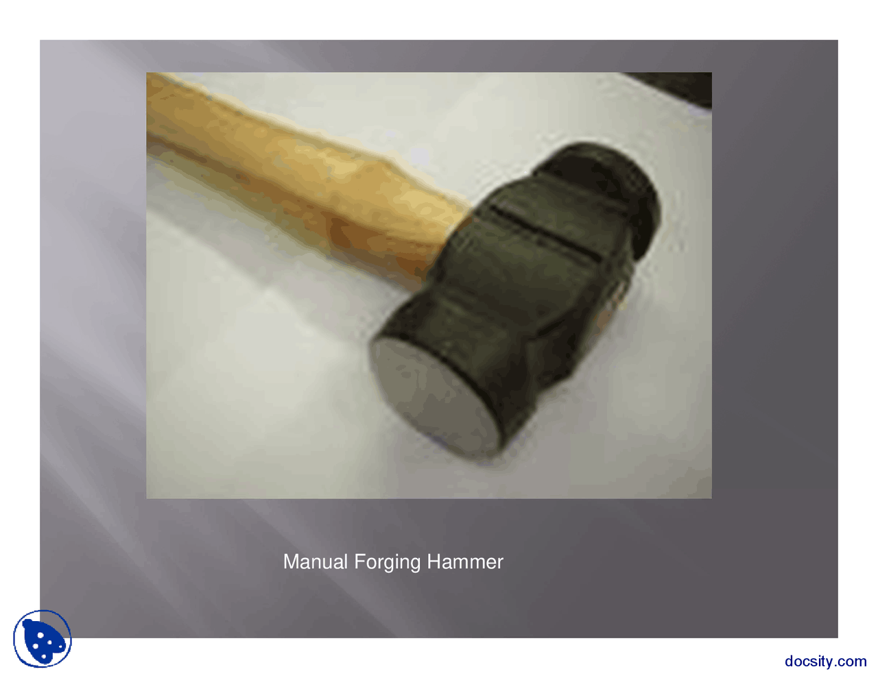 Smithy Workshop Part 8-Workshop Practice-Lecture Slides - Docsity