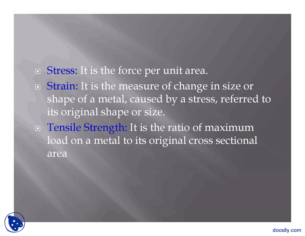 Smithy Workshop Part 3-Workshop Practice-Lecture Slides - Docsity