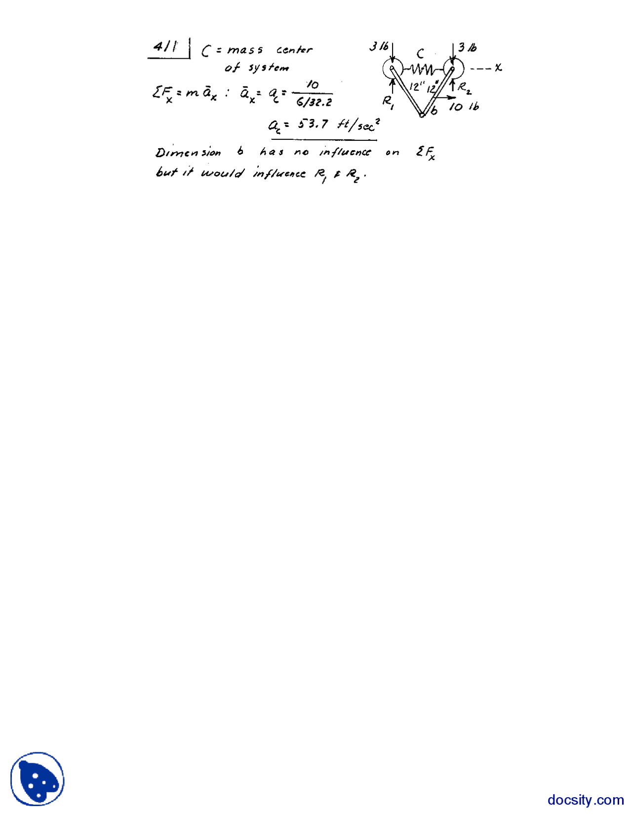 Engineering Dynamics 6th Edition Solution Chapter 4 Part 1 Dynamics Solution Manual Docsity