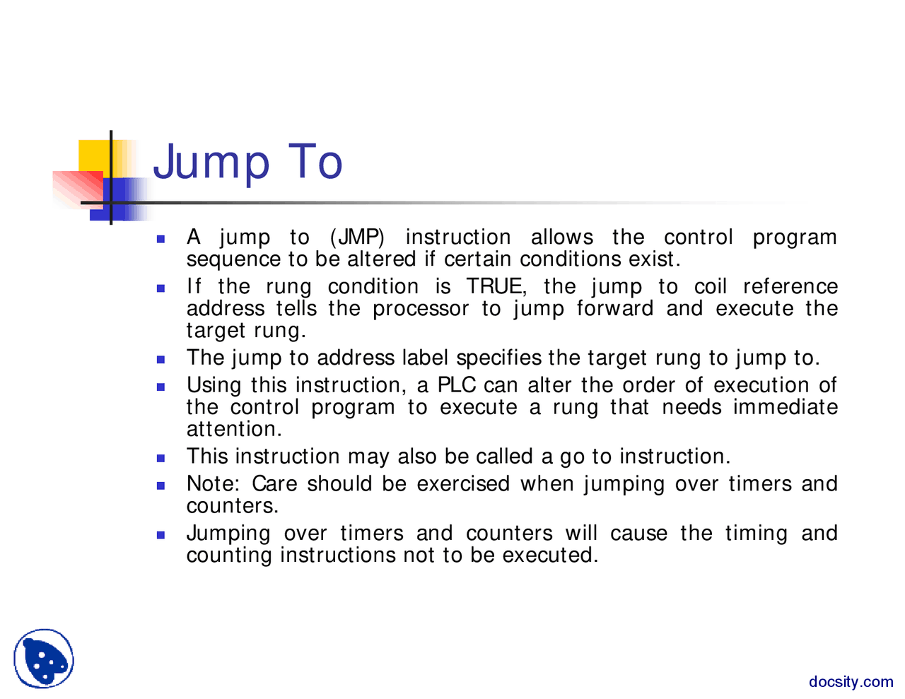 Jump To Digital Logic Design And Programming Lecture Slides Docsity