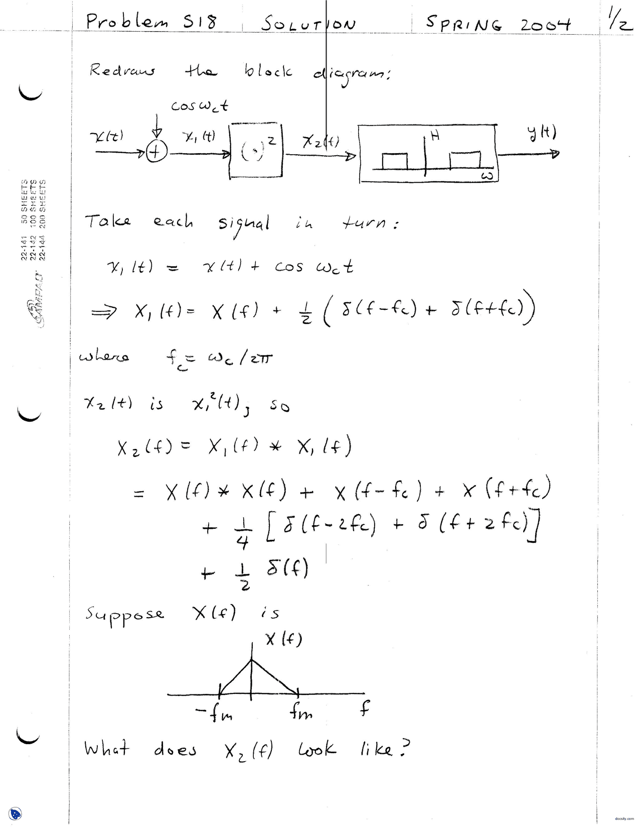 Convolution Part 4 Signal And System Theory Assignment Solution Docsity
