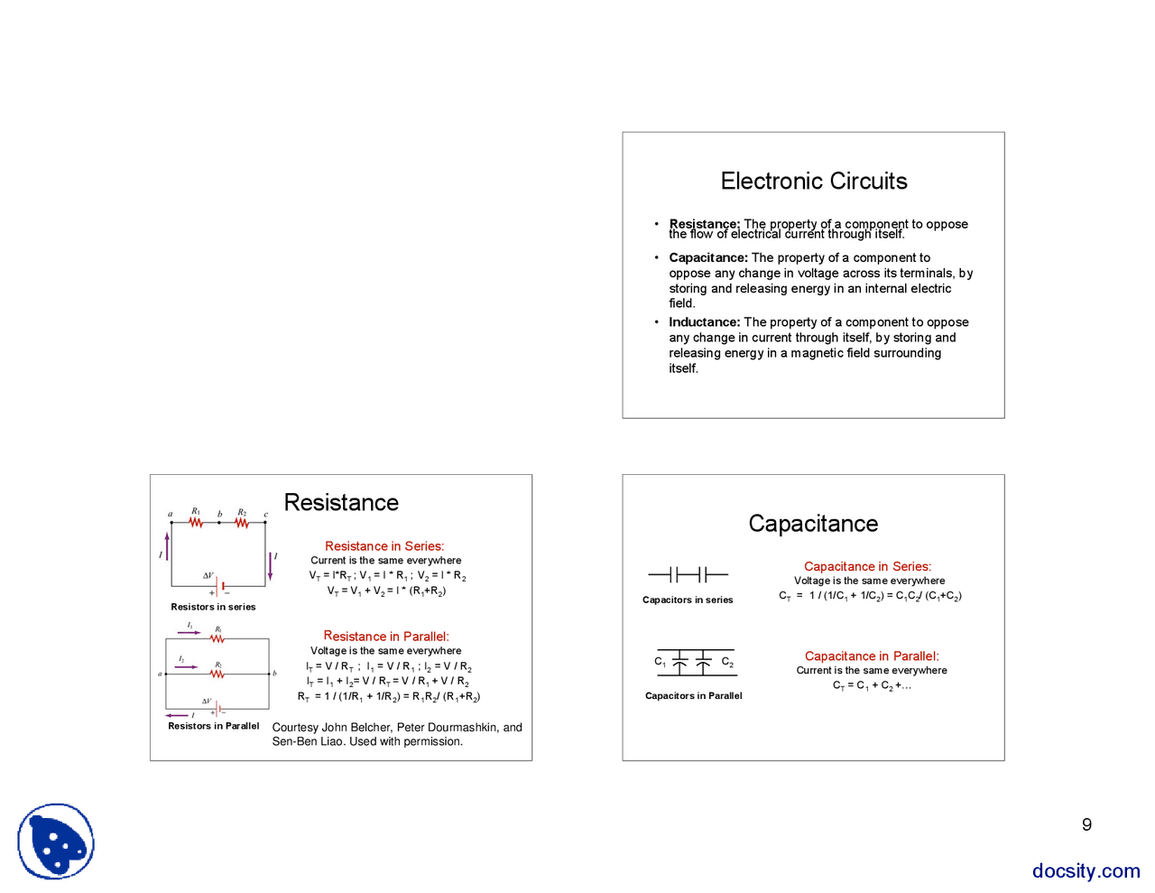 Electronic Circuits Fundamentals Of Design Handout Docsity