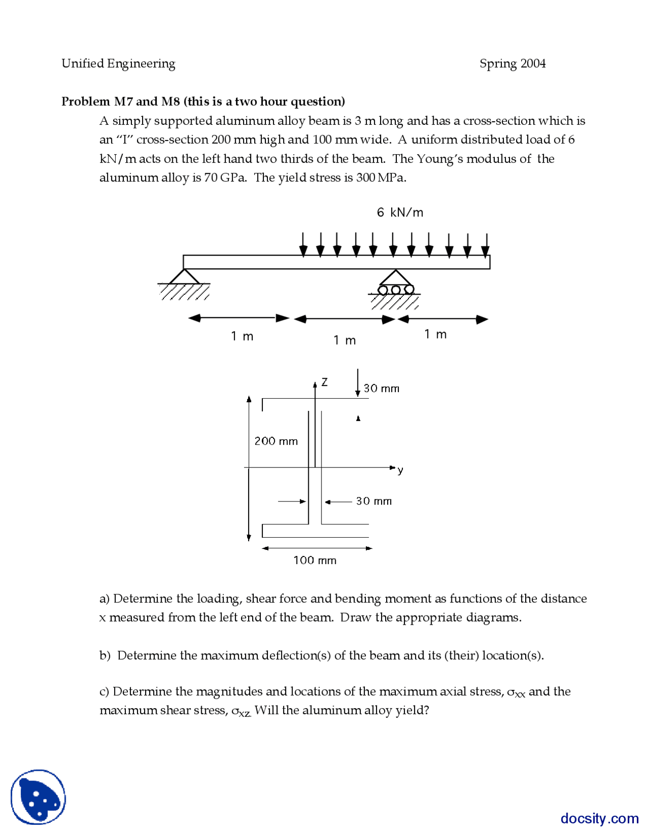 Forces On An Object Part 2 Unified Engineering Assignment Solution