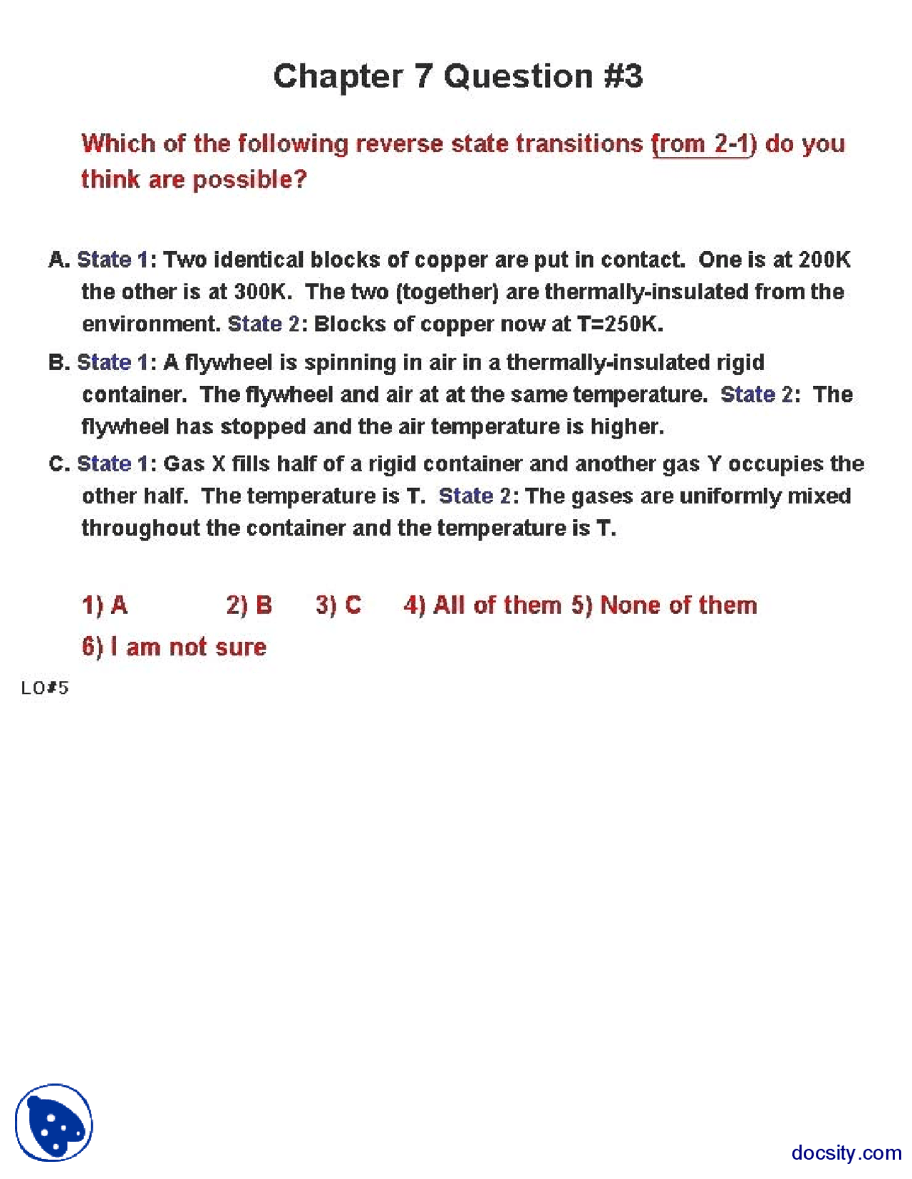 State Transitions Part 3 Thermo Propulsion Quiz Docsity