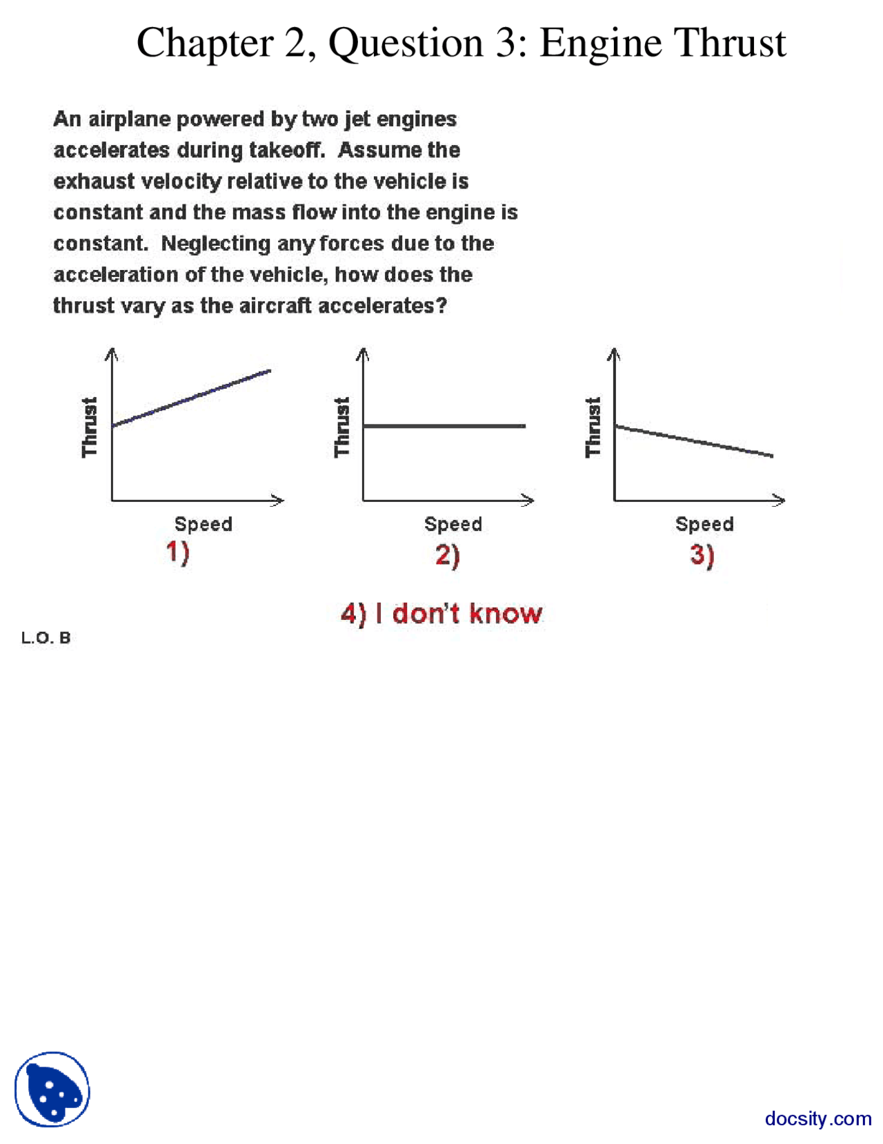 Engine Thrust Part 1 Thermodynamic Propulsion Quiz Docsity