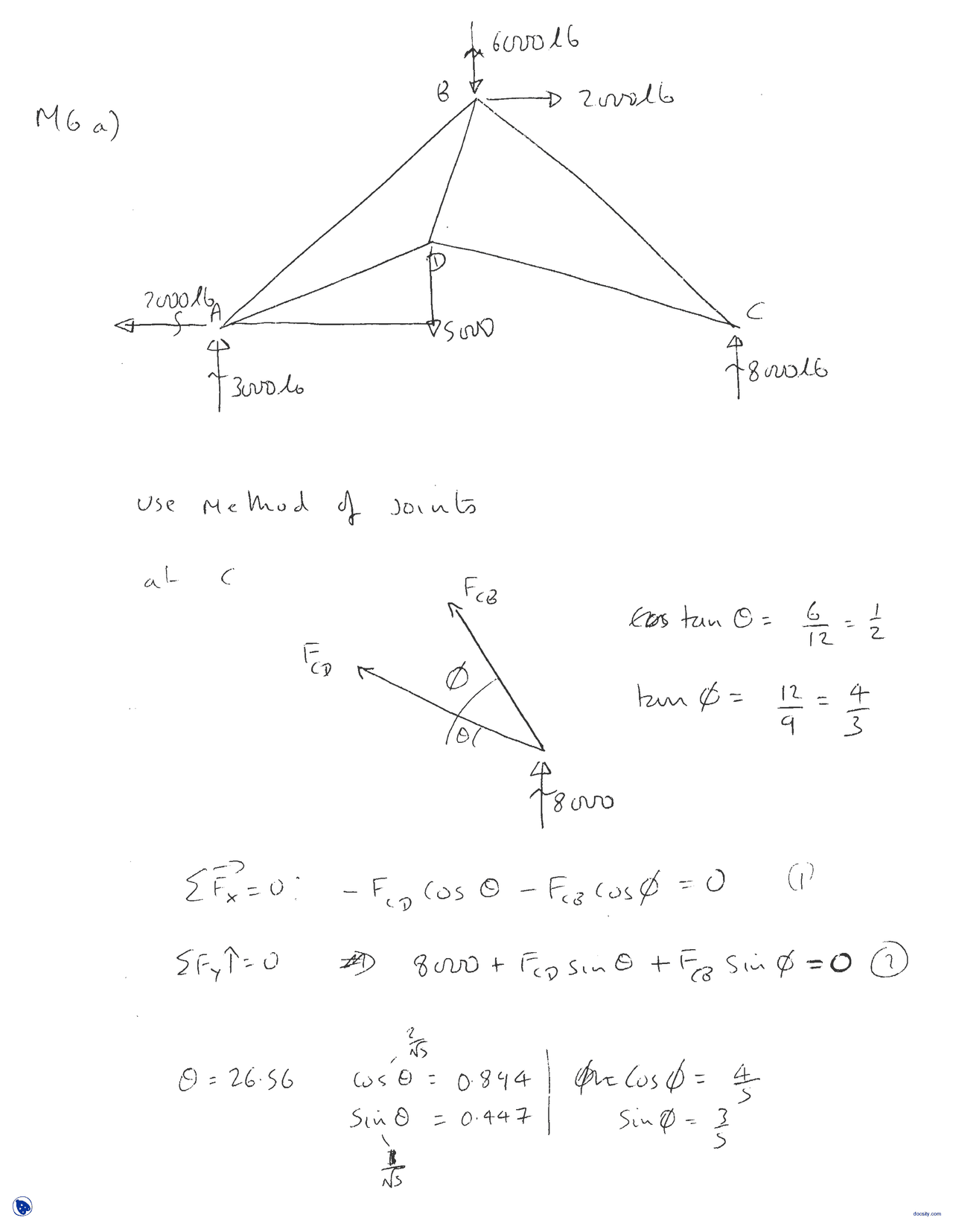 Forces On An Object Part 1 Unified Engineering Assignment Solution