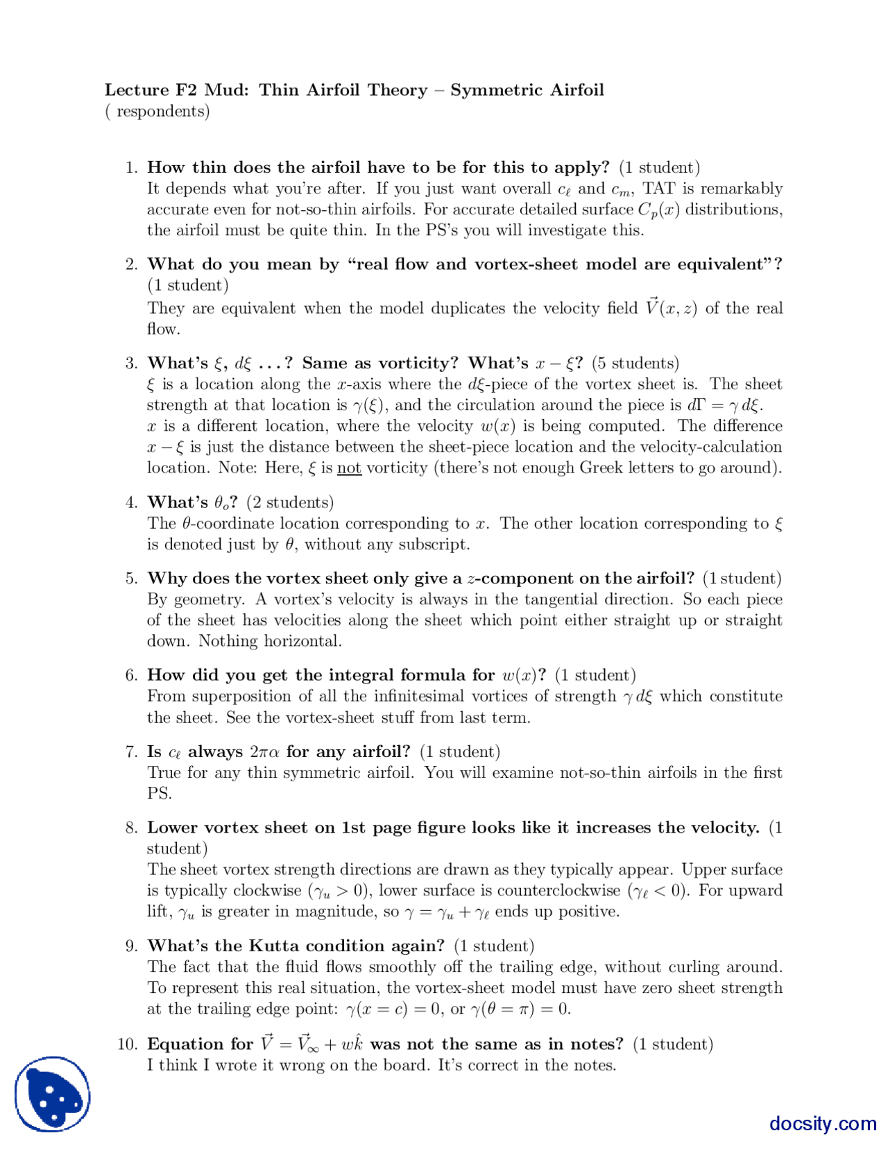 Thin Airfoil Theory Symmetric Airfoil Fluid Dynamics And Aerodynamics