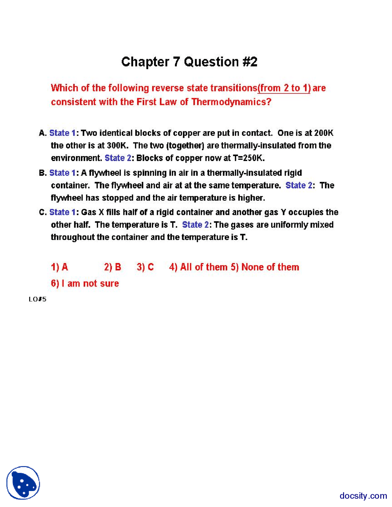 State Transitions Part 2 Thermo Propulsion Quiz Docsity