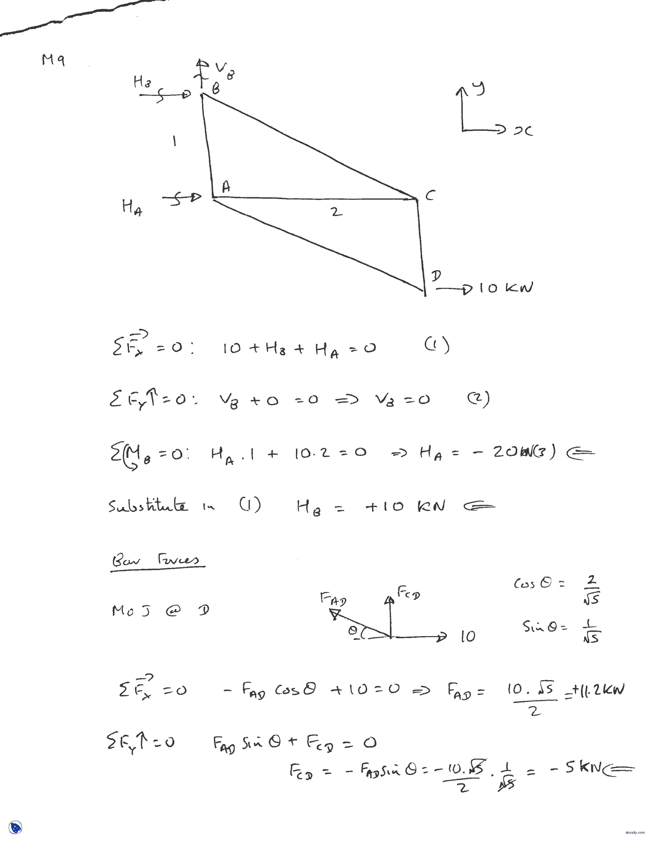 Forces On Bar Part 2 Advanced Unified Engineering Assignment Solution