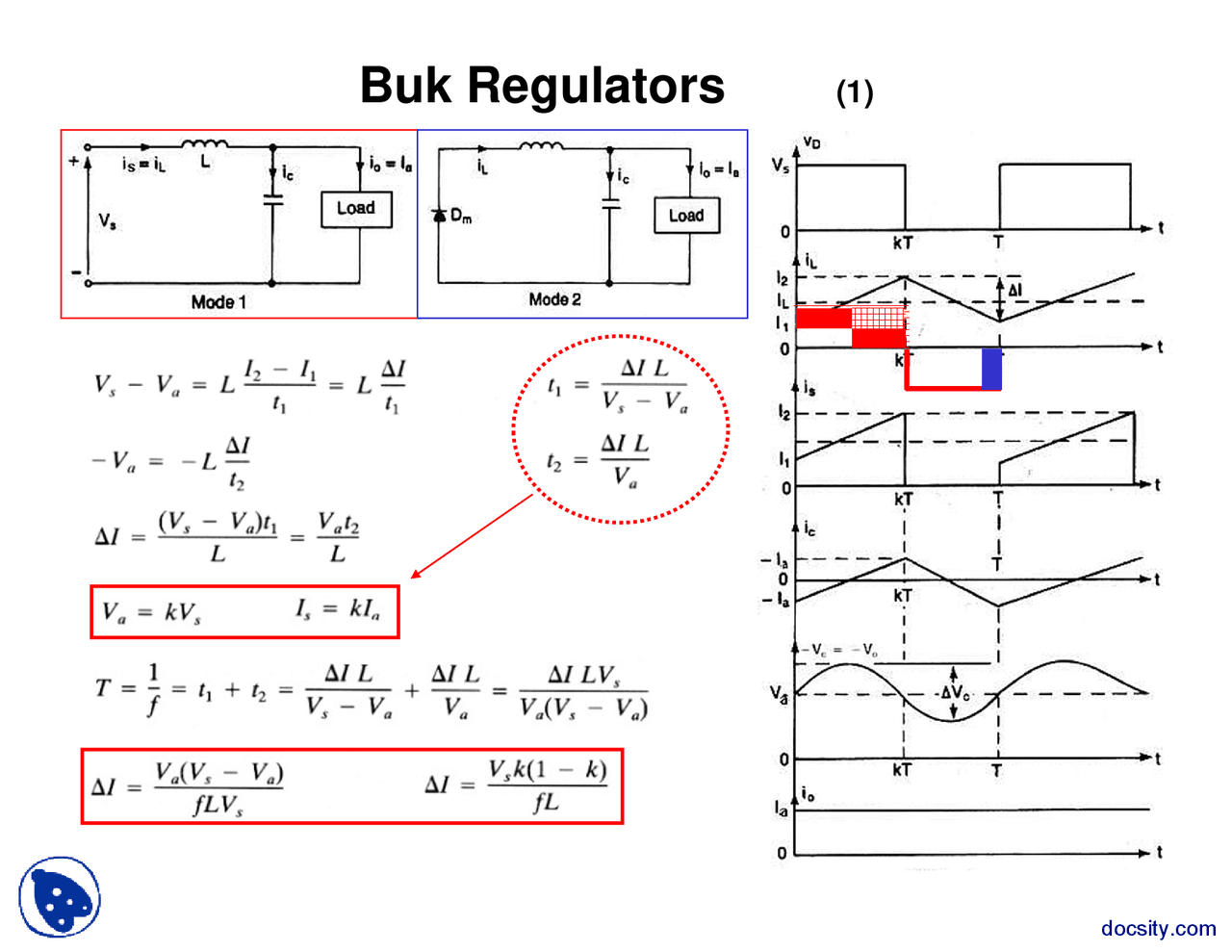 Buk Regulators-Power Electronics And Design-Lecture Slides | Slides ...