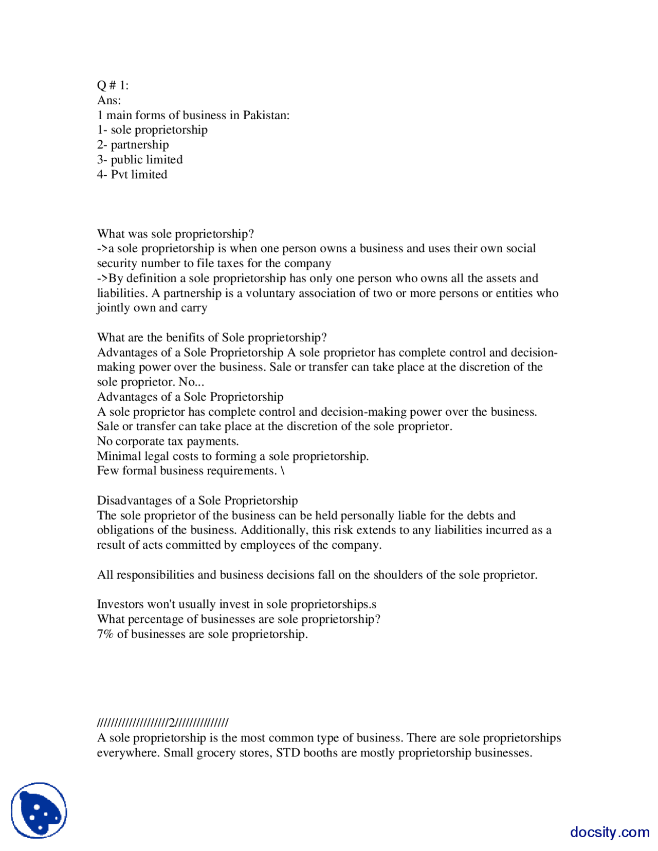 Partnership And Sole Proprietorship-Engineering Economy-Assignment ...