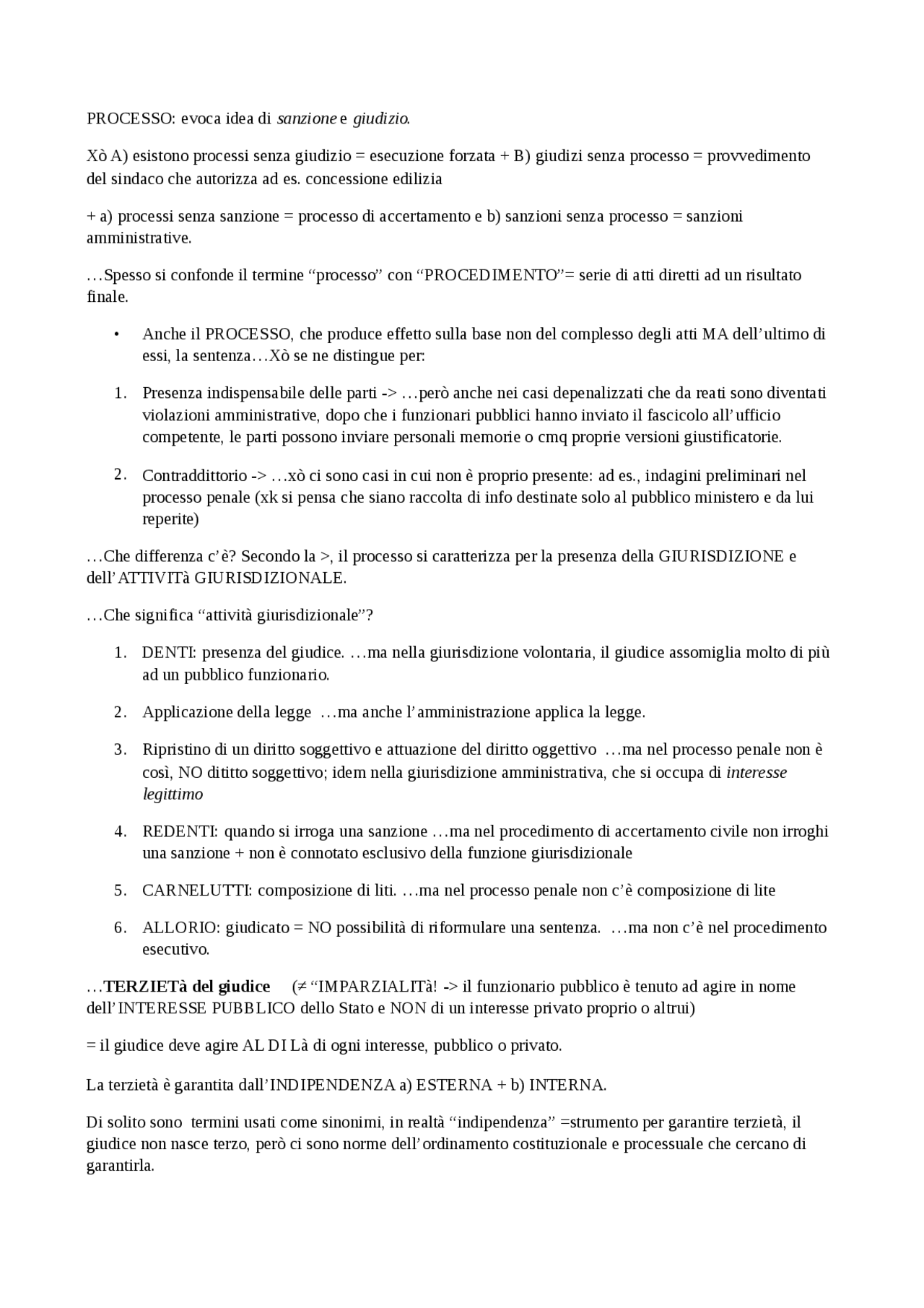 Appunti Di Diritto Processuale G Ricci Principi Di Diritto