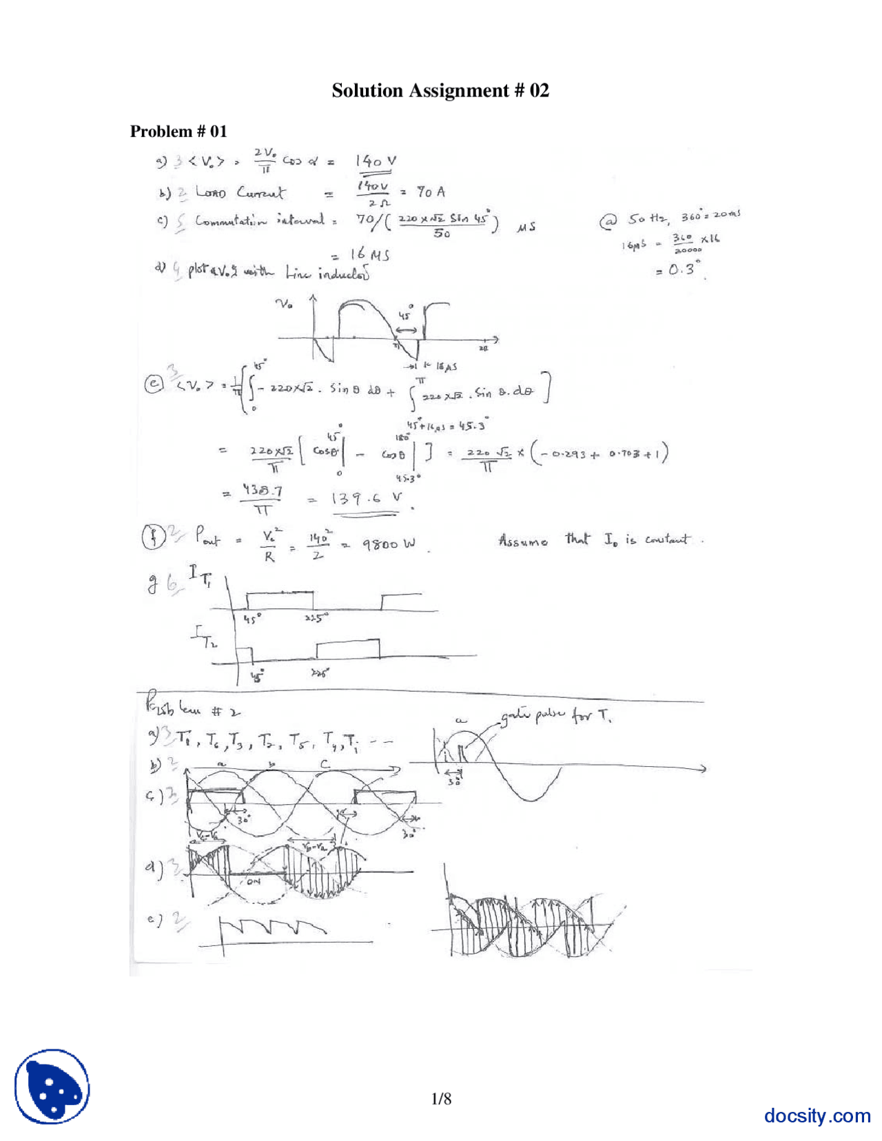 Ripple Load Voltages, Buck Converter-Electrical Engineering And Power Electronics-Assignment ...