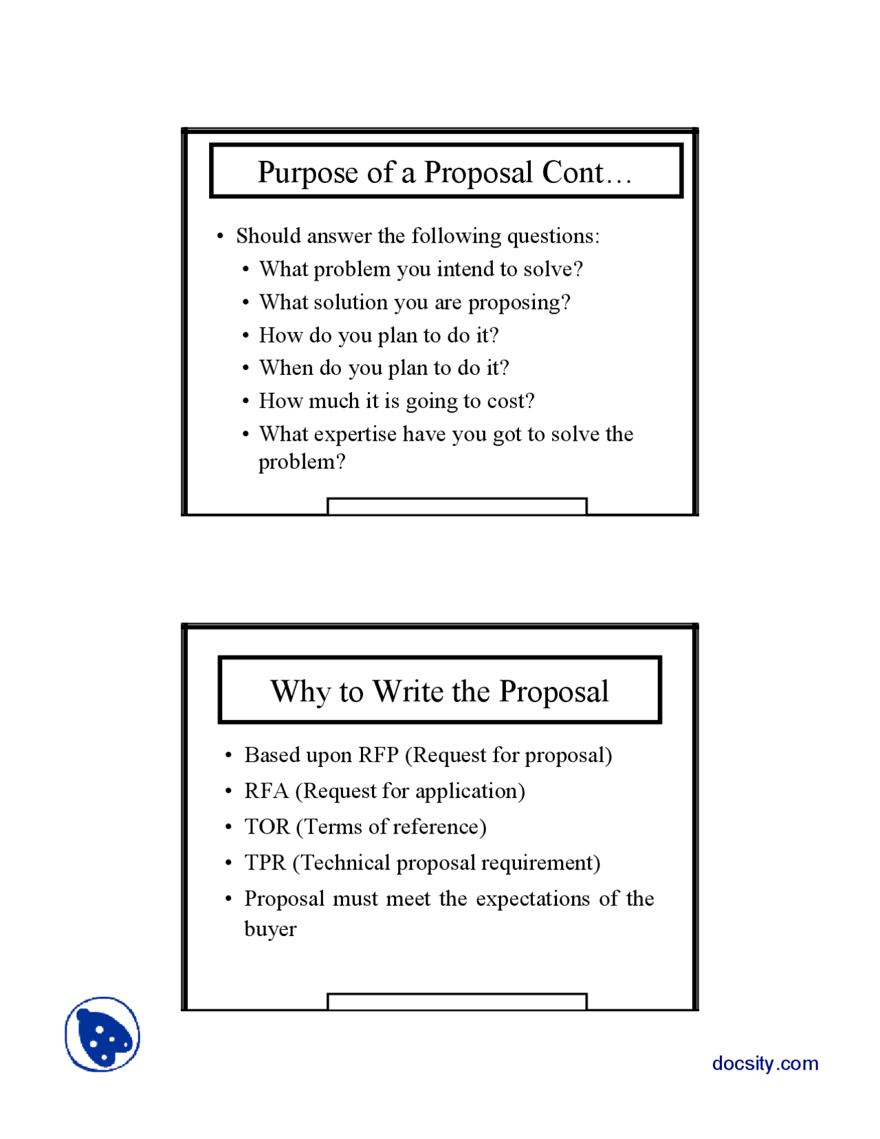 Why To Write The Proposal Engineering Project Management Lecture Slides
