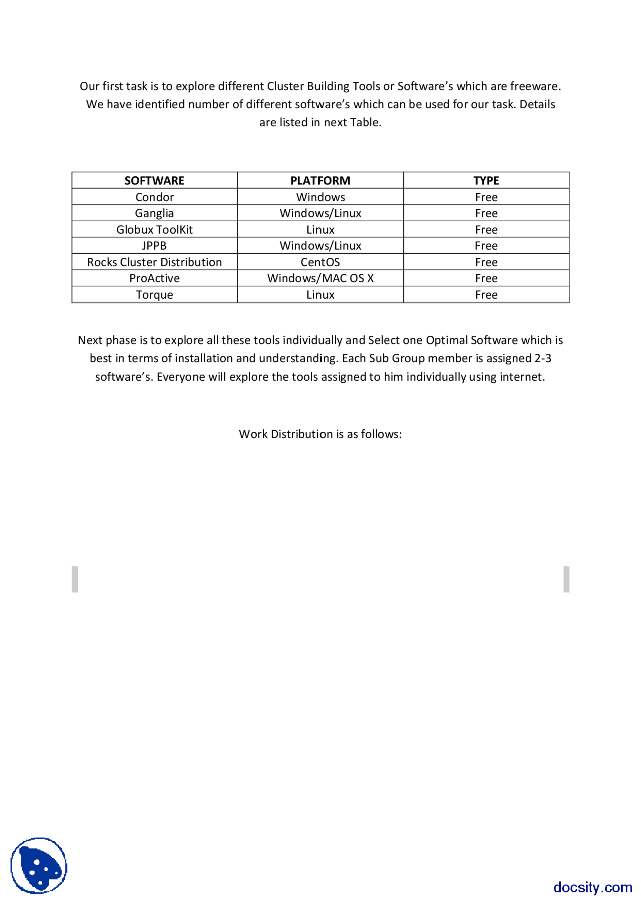 Cluster Building Parallel Processing Project Report Docsity