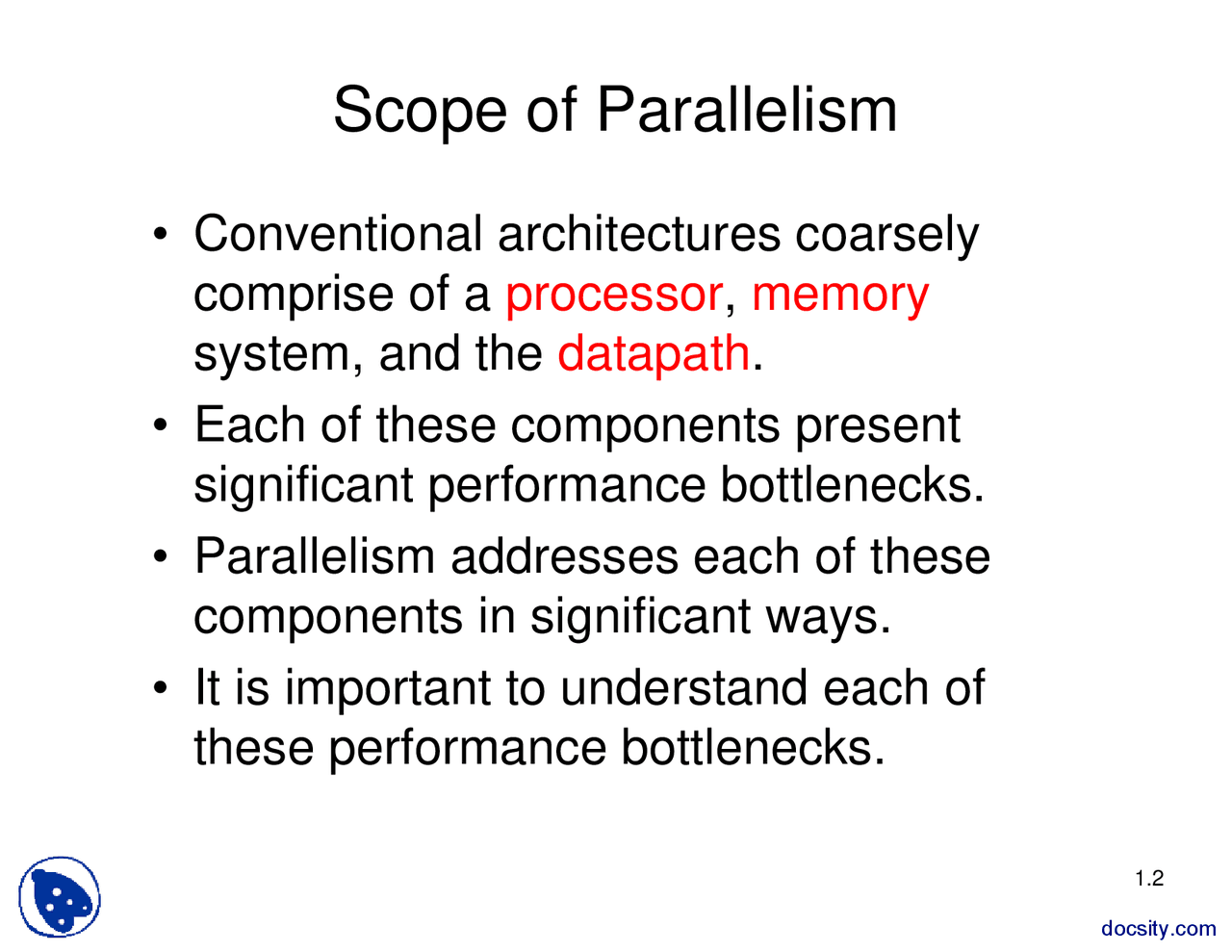 Scope Of Parallelism Parallel Processing Lecture Slides Docsity 8817