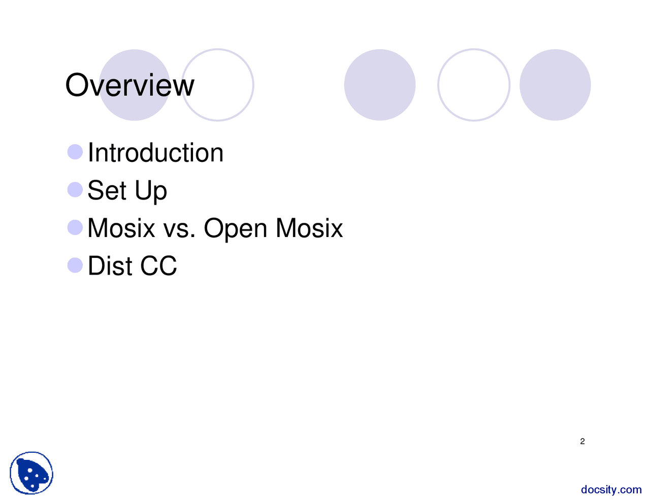 Mosix vs Open Mosix-Parallel Processing-Slides - Docsity