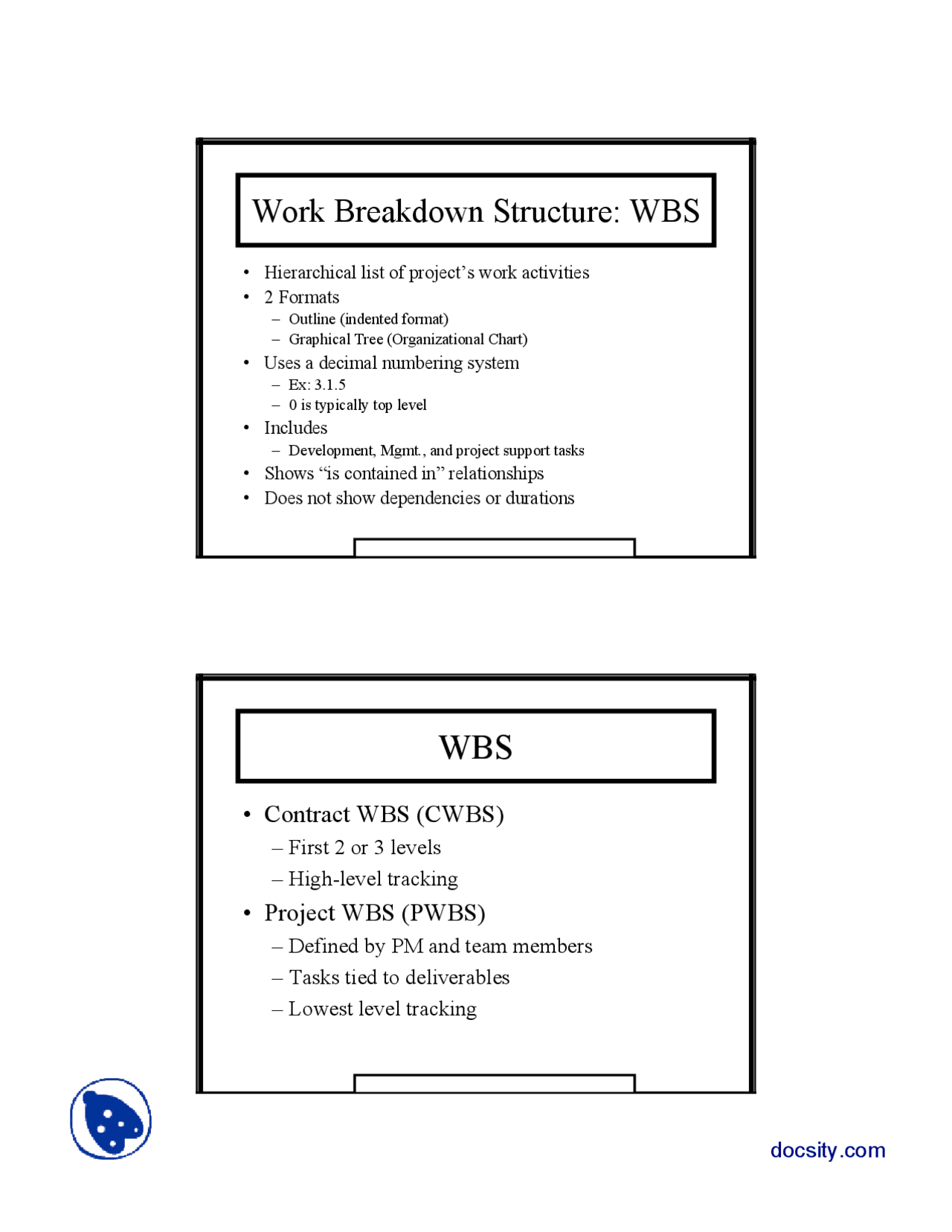 Work Breakdown Structure-Project Management In Engineering-Lecture ...