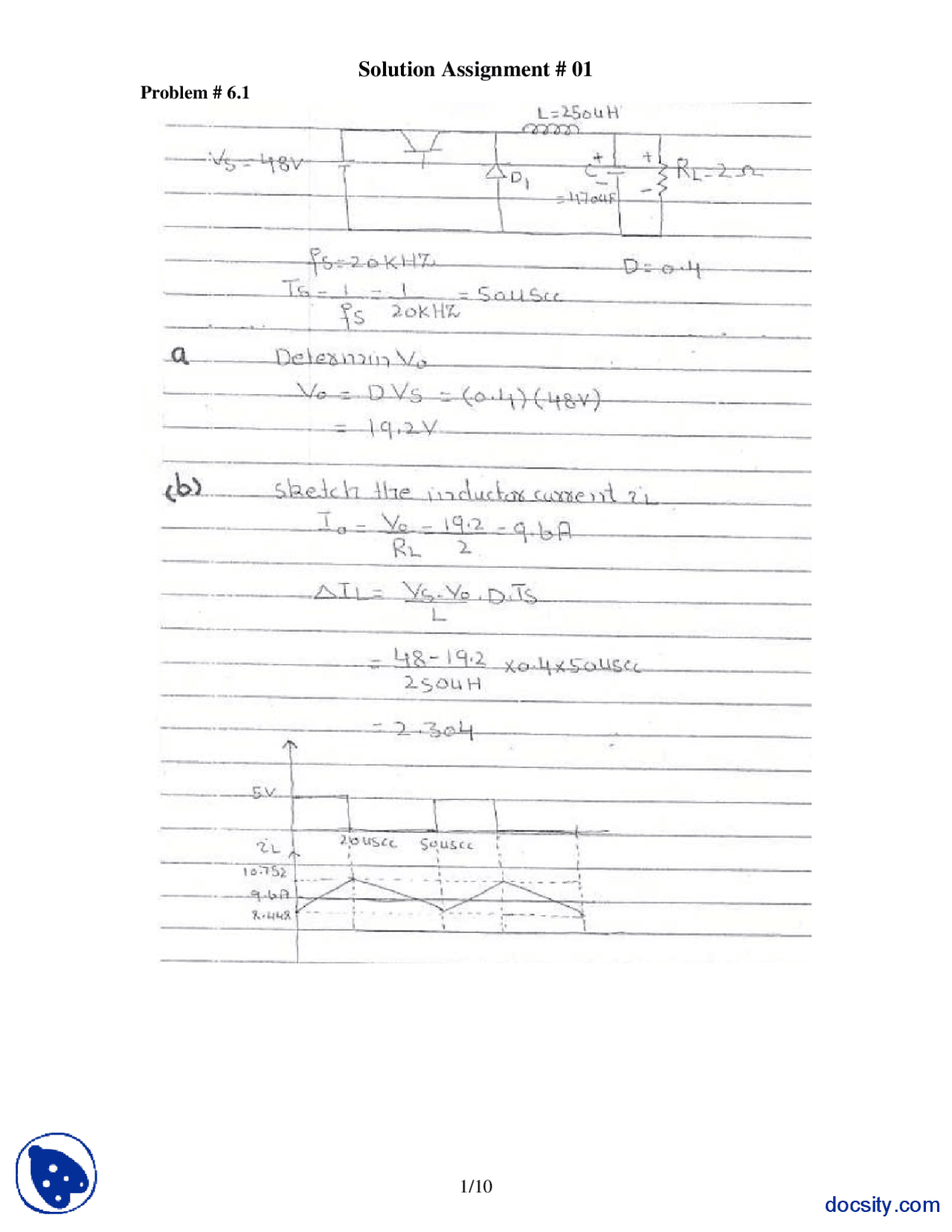 DCM Operation, DC DC Chopper-Electrical Engineering And Power Electronics-Assignment Solution ...