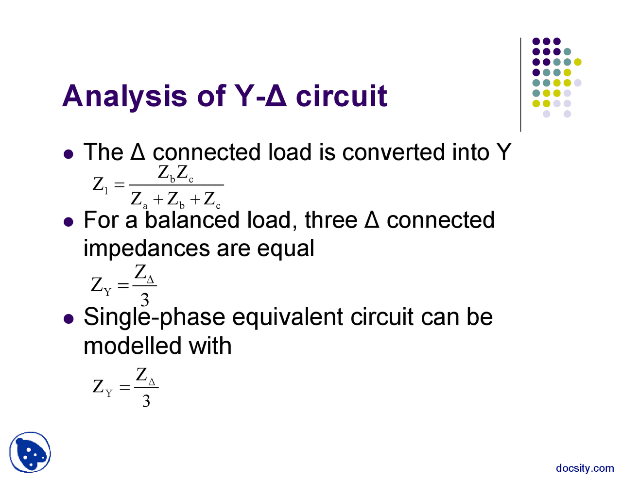 Single Phase Equivalent Circuit-Advanced Circuit Analysis-Lecture ...