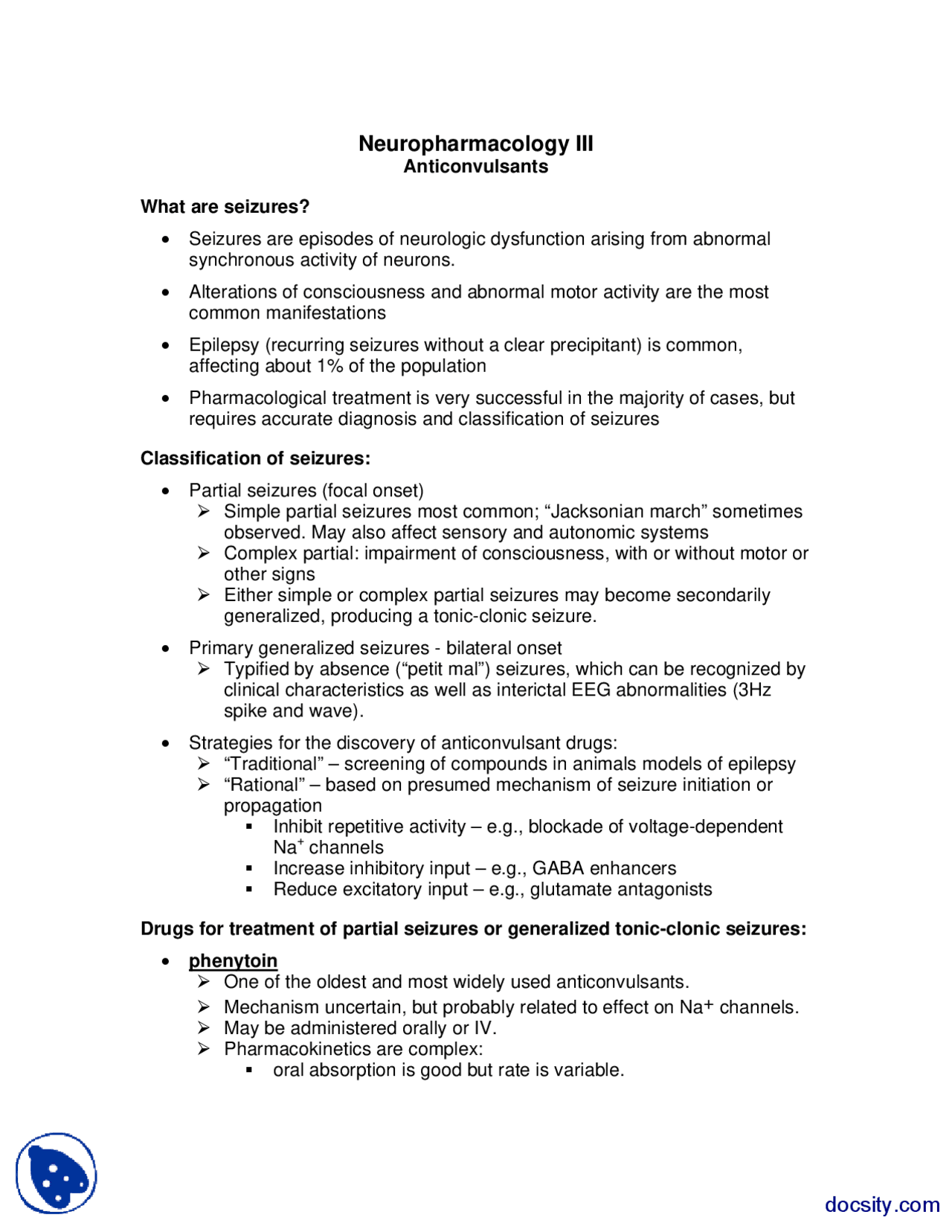 Anticonvulsants-Medicine And Pathophysiology-Lecture Notes | Study ...