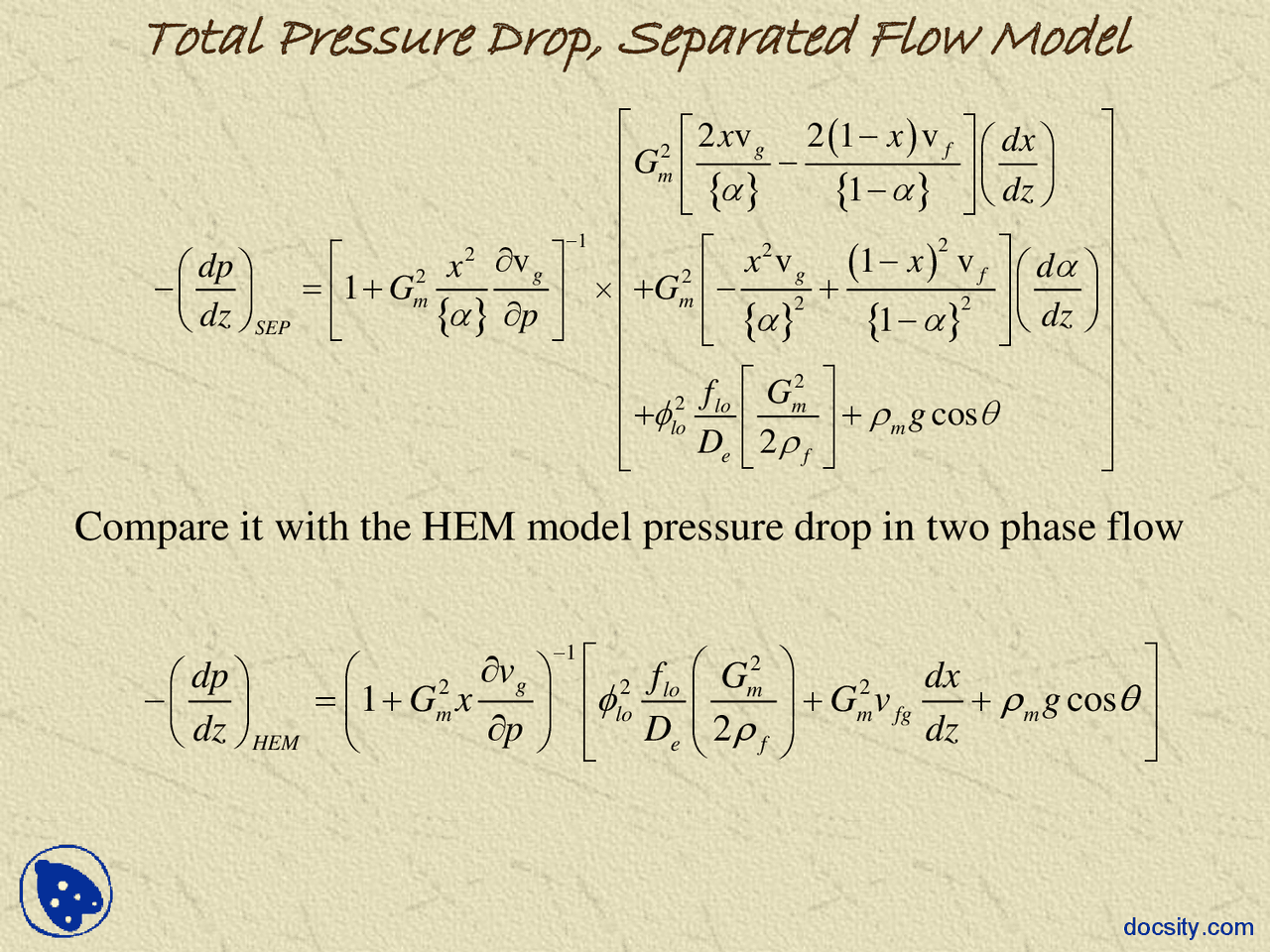 Two Phase Flow Part 7-Thermodynamics and Heat Flow-Lecture Slides - Docsity