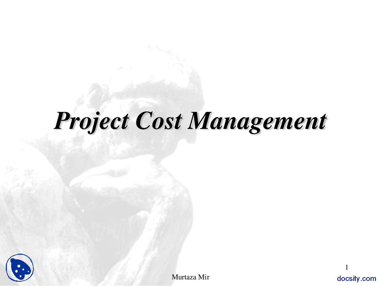 Project Cost Management Part 1-Project Management In Engineering-Lecture Slides - Docsity