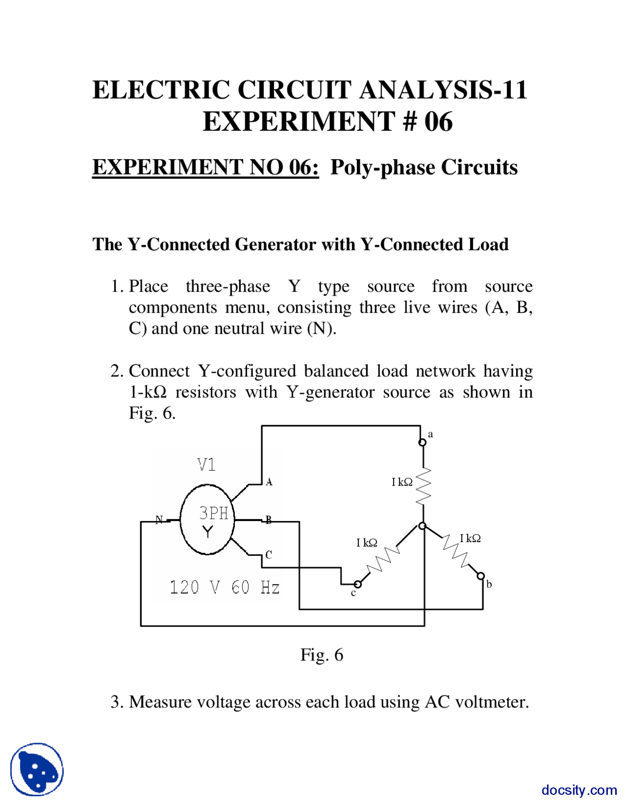 Polyphase Circuits-Electronics and Network Analysis-Lab Assignment ...