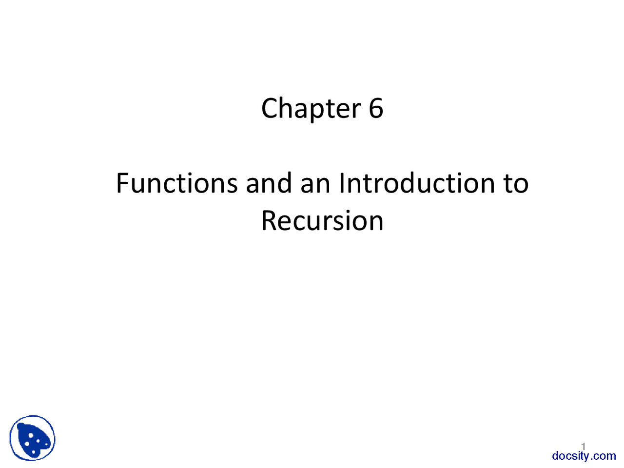 Functions And An Introduction To Recursion 1 Programming For Engineers