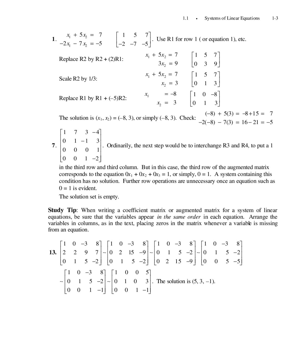 Linear Equations Linear Algebra And Numerical Analysis Lecture Handout