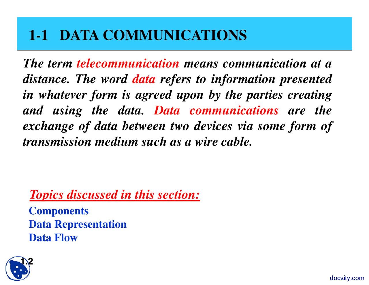 Data Commincation Advanced Data Communication Systems Lecture Slides