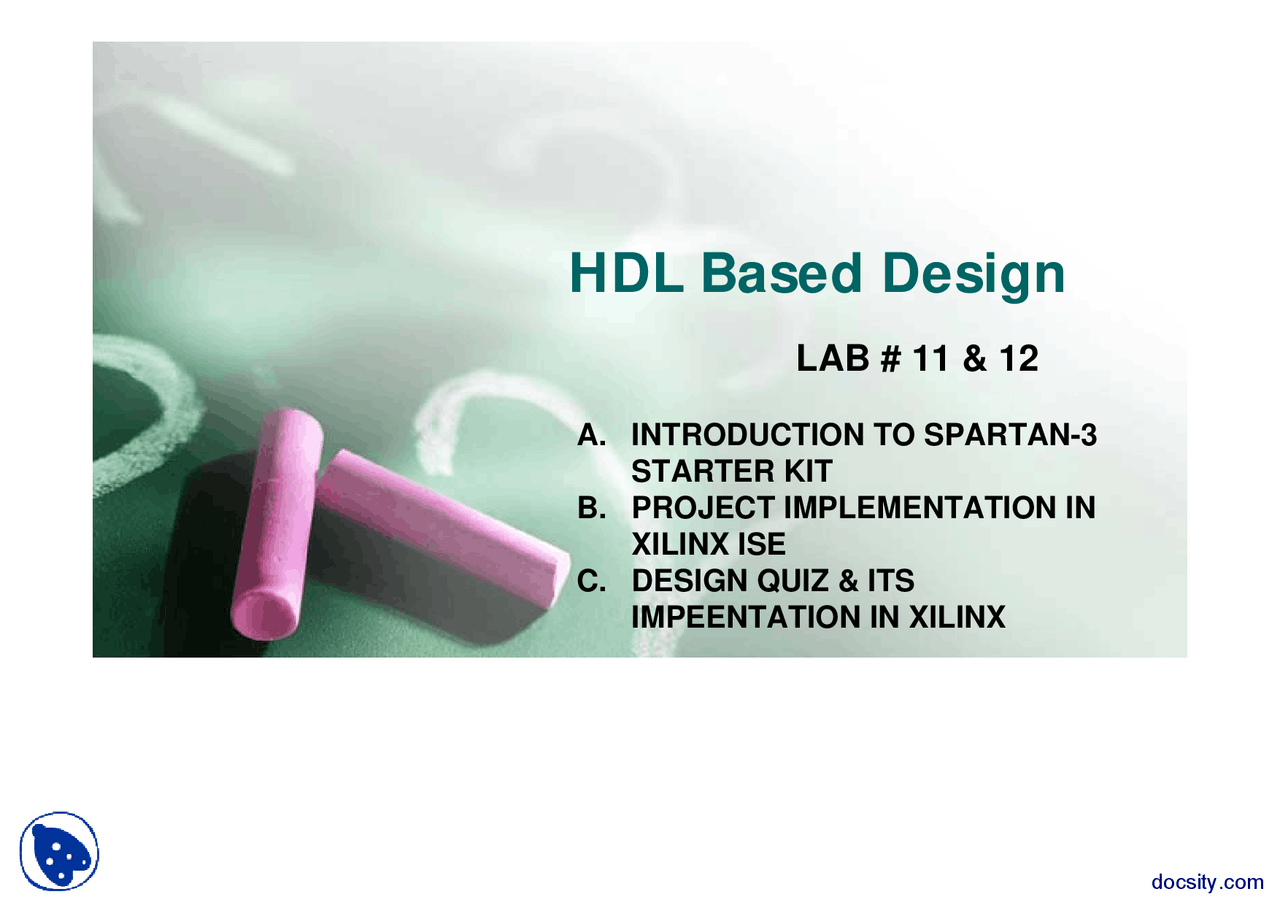 Xilinx ISE-Digital System Design-Lab Mannual | Exercises Digital ...