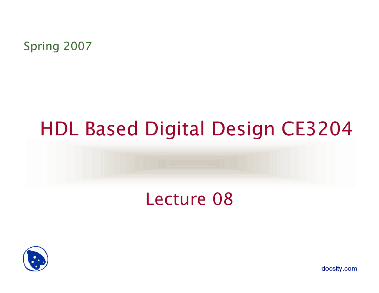 Asynchronous Reset Advanced Data Communication Systems Lecture Slides 9570