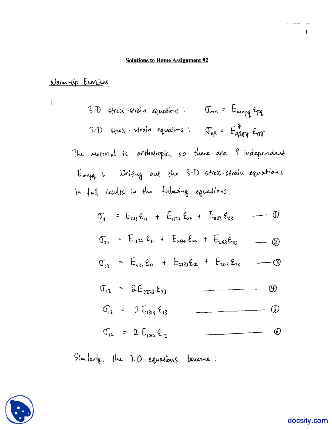 3 D Stress Strain Curve Material And Structures Assignment Solution