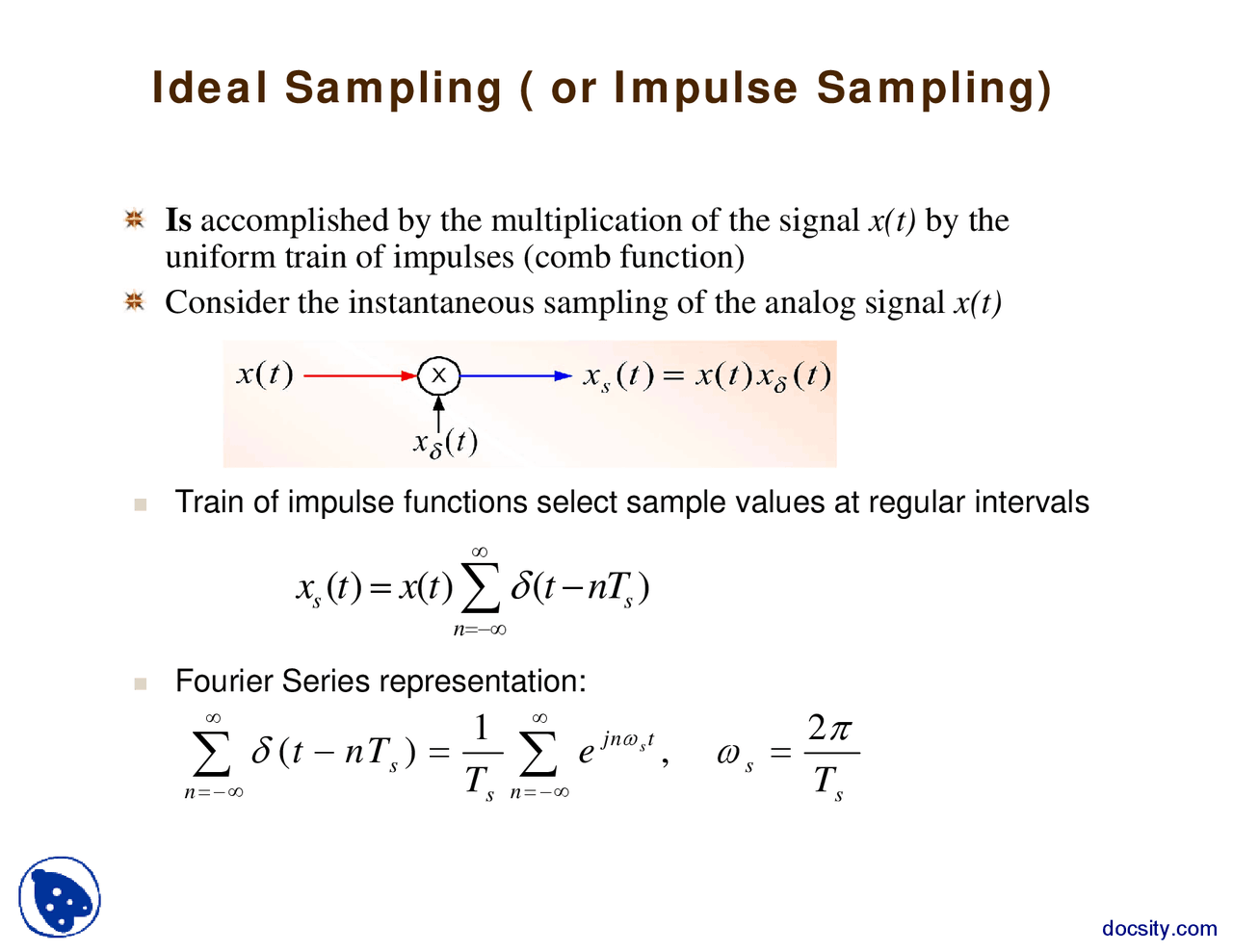 Ideal Sampling Part 2-Communication Systems-Lecture Slides | Slides ...