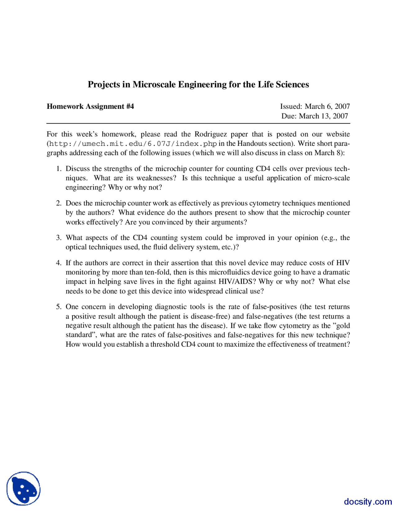 Microcomputer Counters Micro Cellular Engineering Assignment Docsity