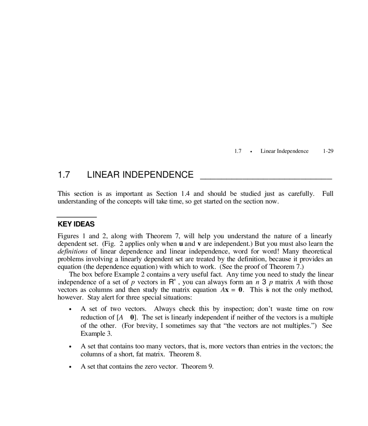 Linear Independance Linear Algebra And Numerical Analysis Lecture
