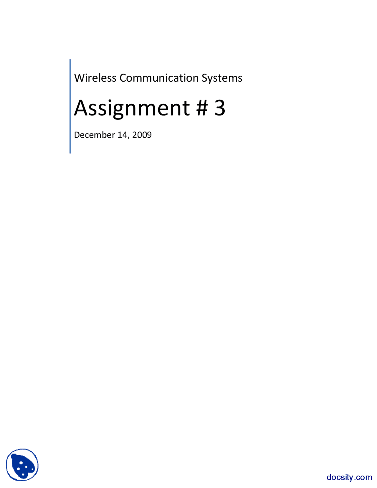 Ber For The Bpsk Modulation Wireless Communication Systems Assignment