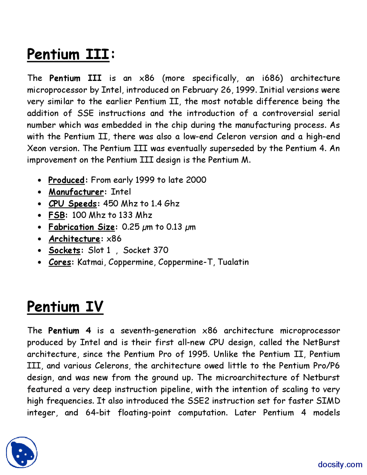 Pentium Iii Computer Fundamentals And Programming Assignment Solution
