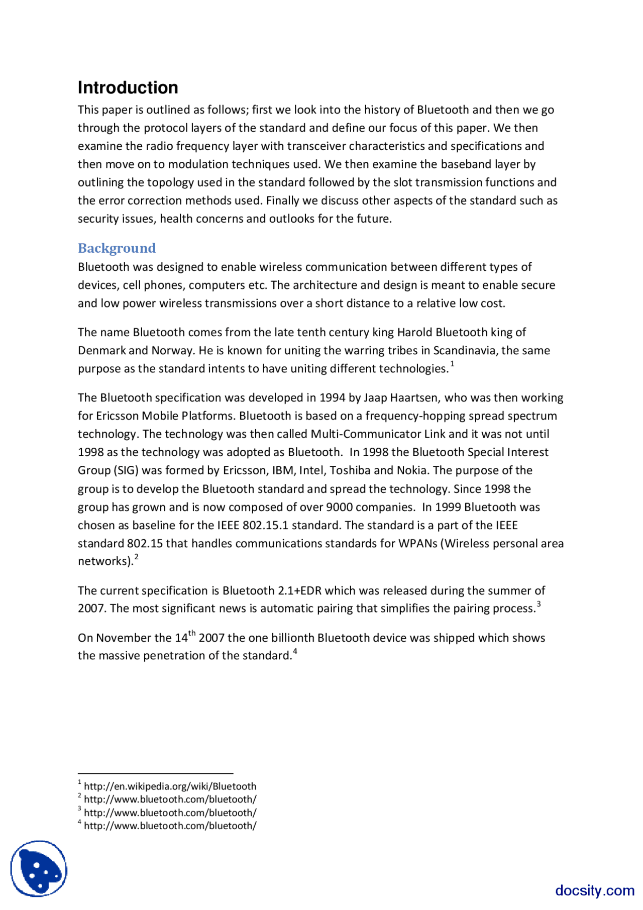 History Of Bluetooth Cellular Systems And Wireless Communication