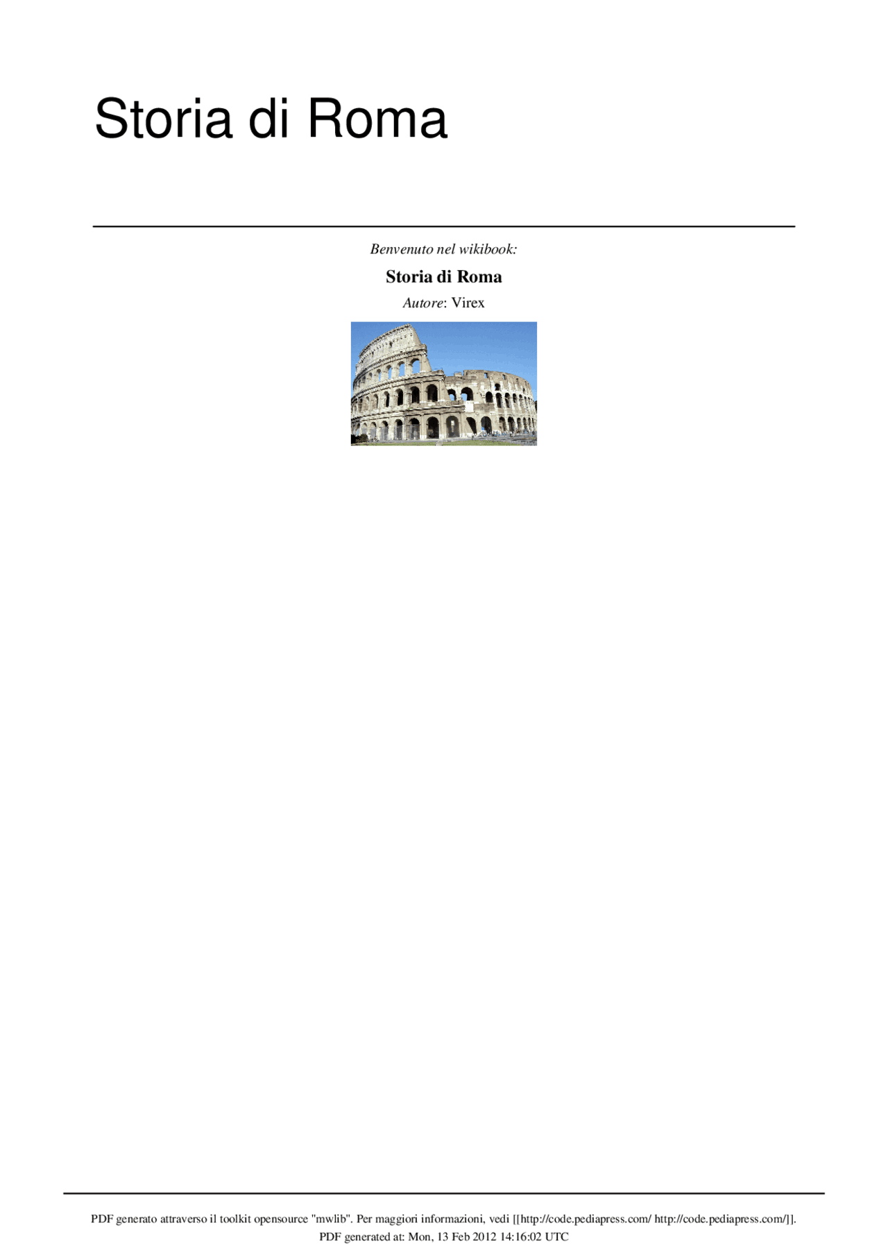 Storia Di Roma Docsity