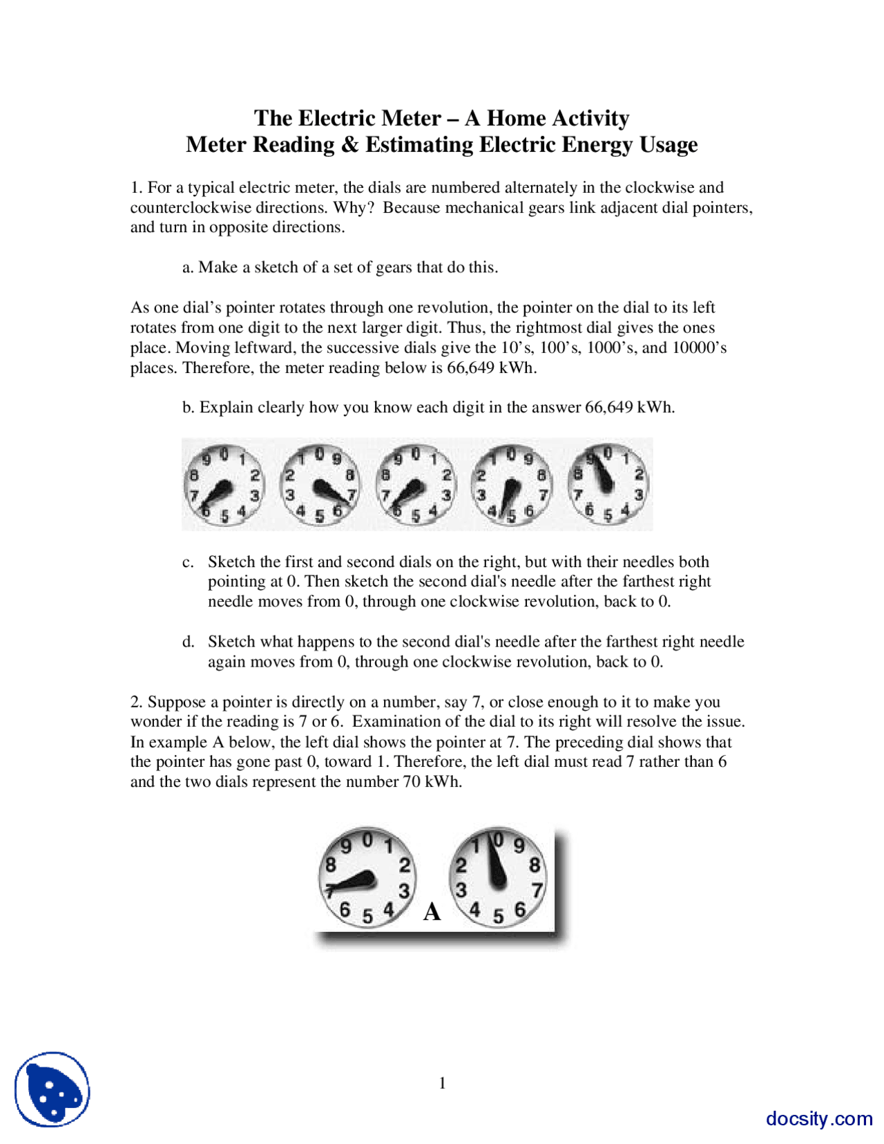 The Electric Meter Elecctromegnatic Theory Lab Mannual Exercises