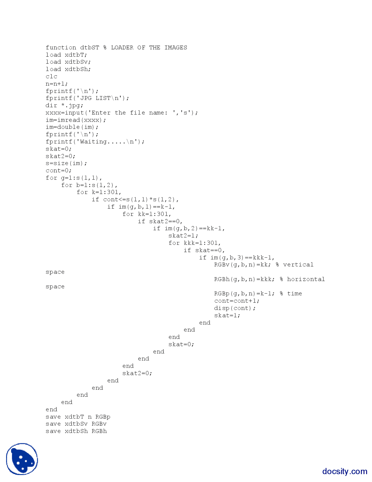Loader of Images II-Control Systems-Project Report - Docsity