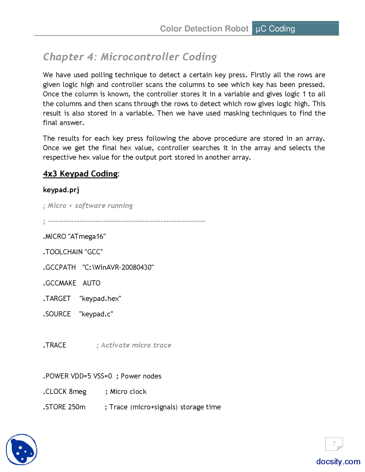 Color Detection Robot Part 5 Control Systems Project Report Docsity