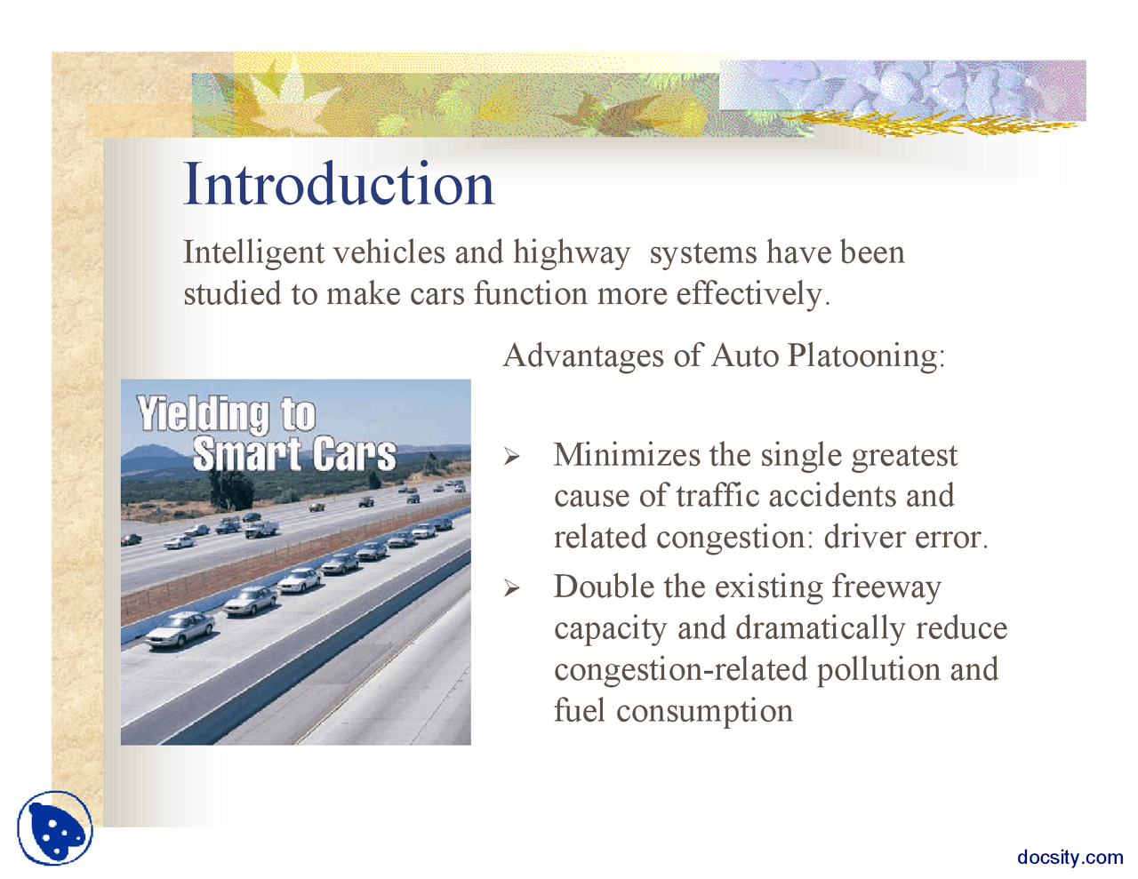 Platooning Control Systems Project Report Docsity