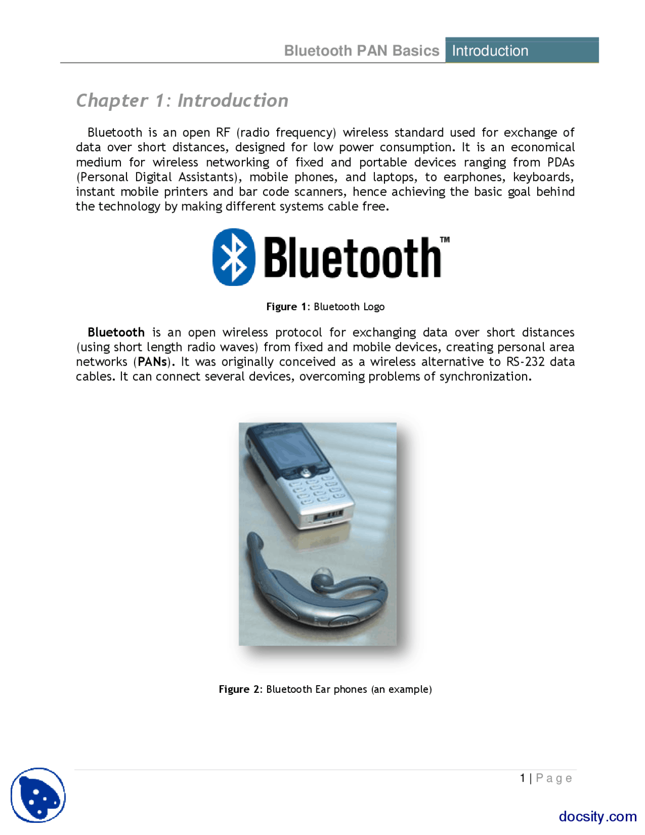 Introduction Part 1 Network Programming Project Bluetooth Pan Report