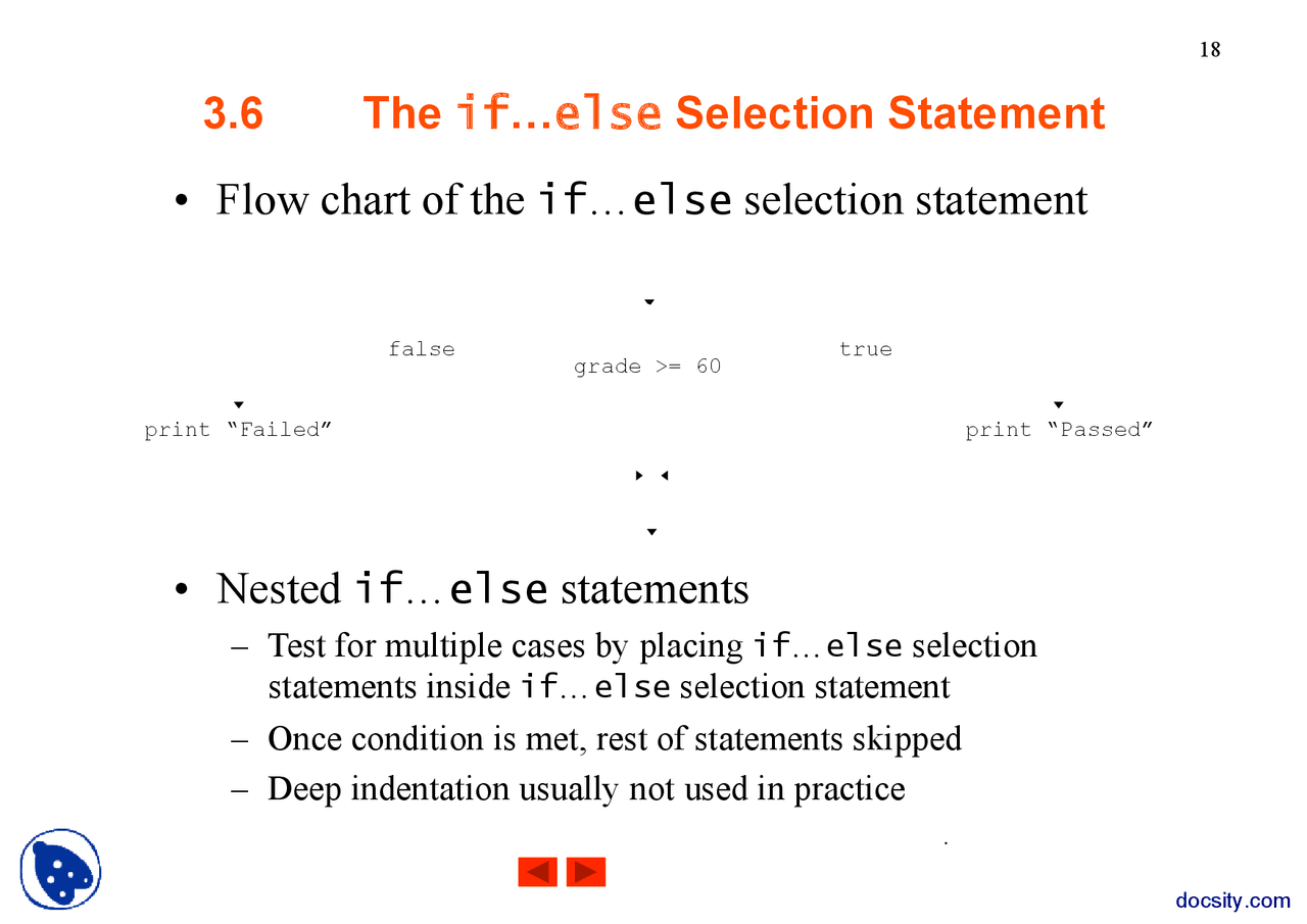 If Else Statment-Fundamentals of Computer-Lecture Slides - Docsity If Else Statment-Fundamentals of Computer-Lecture Slides - Docsity